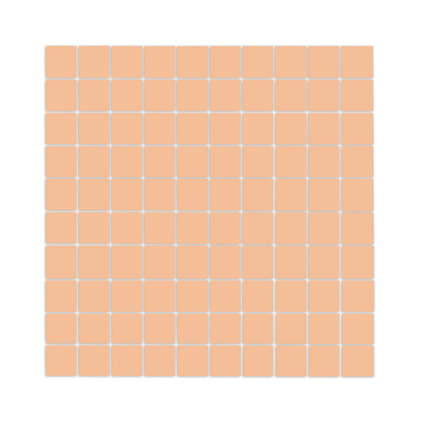 Sand Rattler Matte 1"x1" Square Meshed l Mosaic Tile l Clay Tile l Low ...