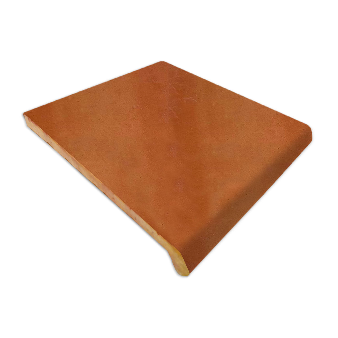 Terracotta Coping Smooth Satin 12" x 12" - Clay Imports