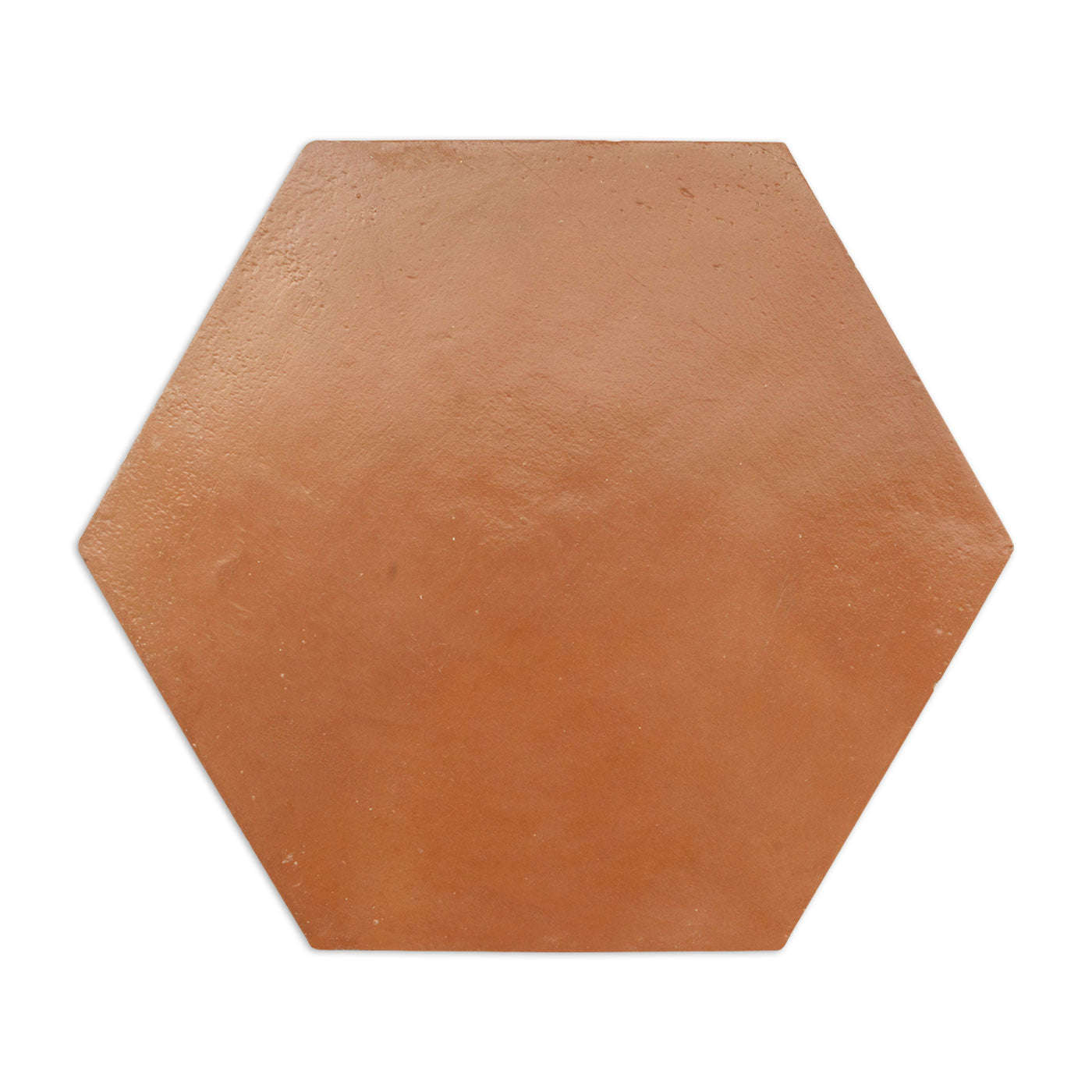 Hexagonal Tile - Pressed Terracotta Red Hexagon 12" - Clay Imports Store