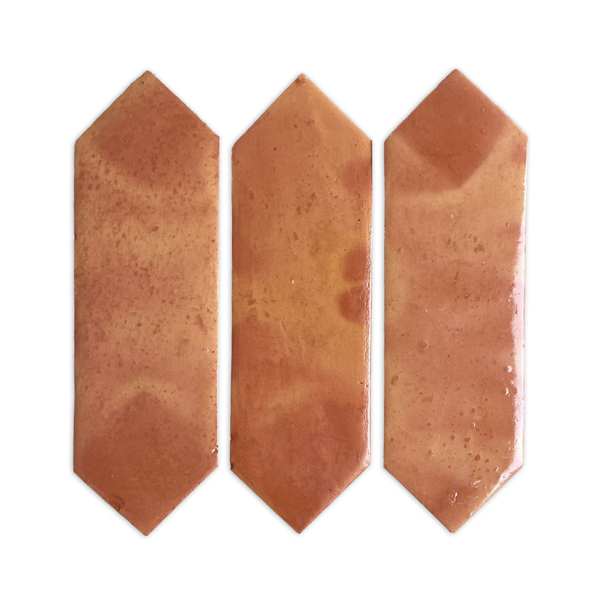 Picket 12" Saltillo Tile – Gloss Smooth Handmade Terracotta | Clay Imports