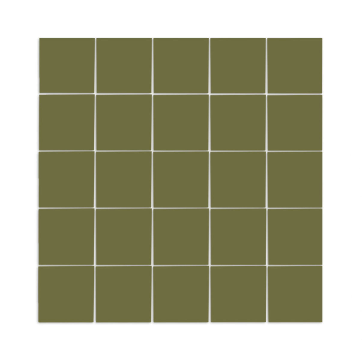 Bomber Jacket Matte 2"x2" Square Meshed l Mosaic Tile l Clay Tile l Low ...