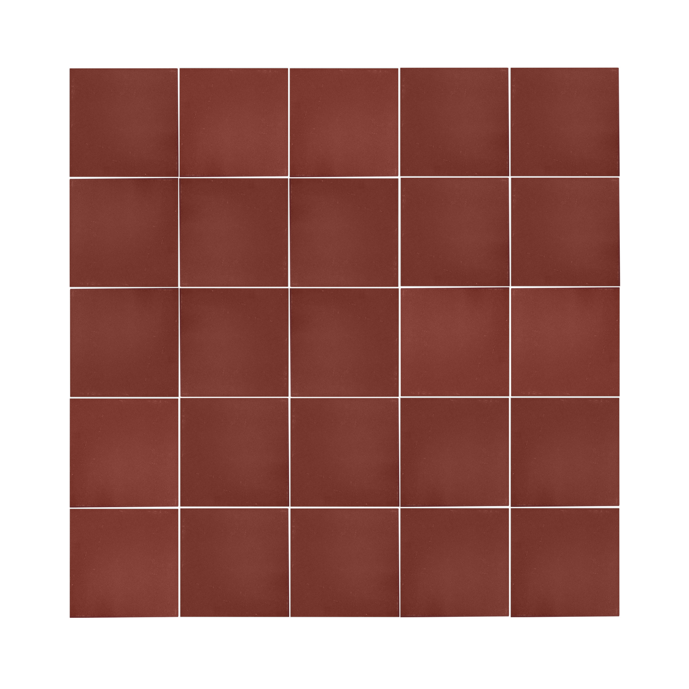 Wild Berry Matte 2"x2" Square Meshed l Mosaic Tile l Clay Tile l Low ...