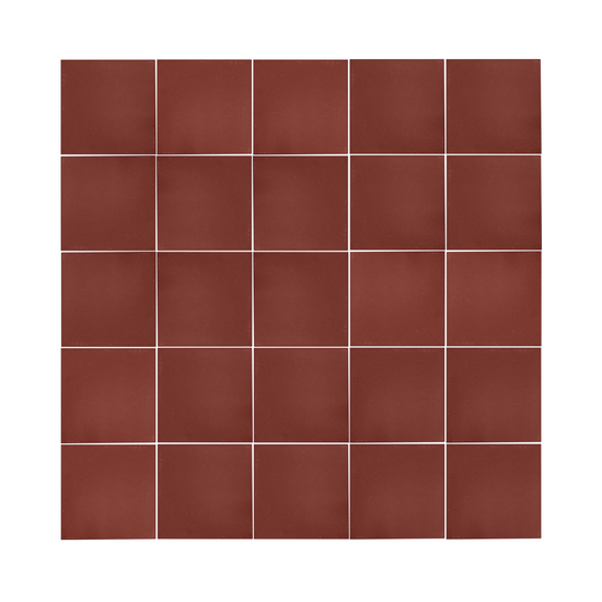 Wild Berry Matte 2"x2" Square Meshed l Mosaic Tile l Clay Tile l Low ...