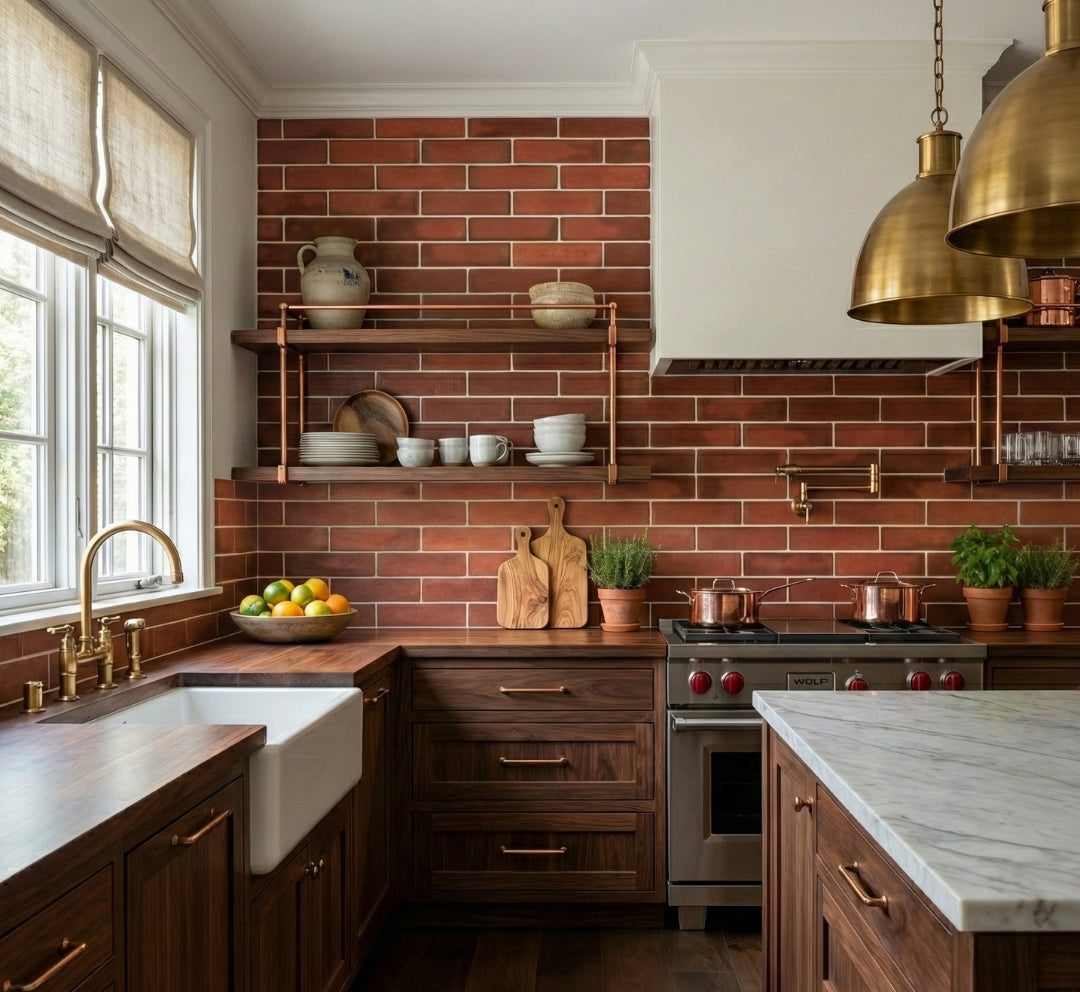 Cotto Tierra 2x8 Tile – Handmade Deep Red Terracotta | Clay Imports