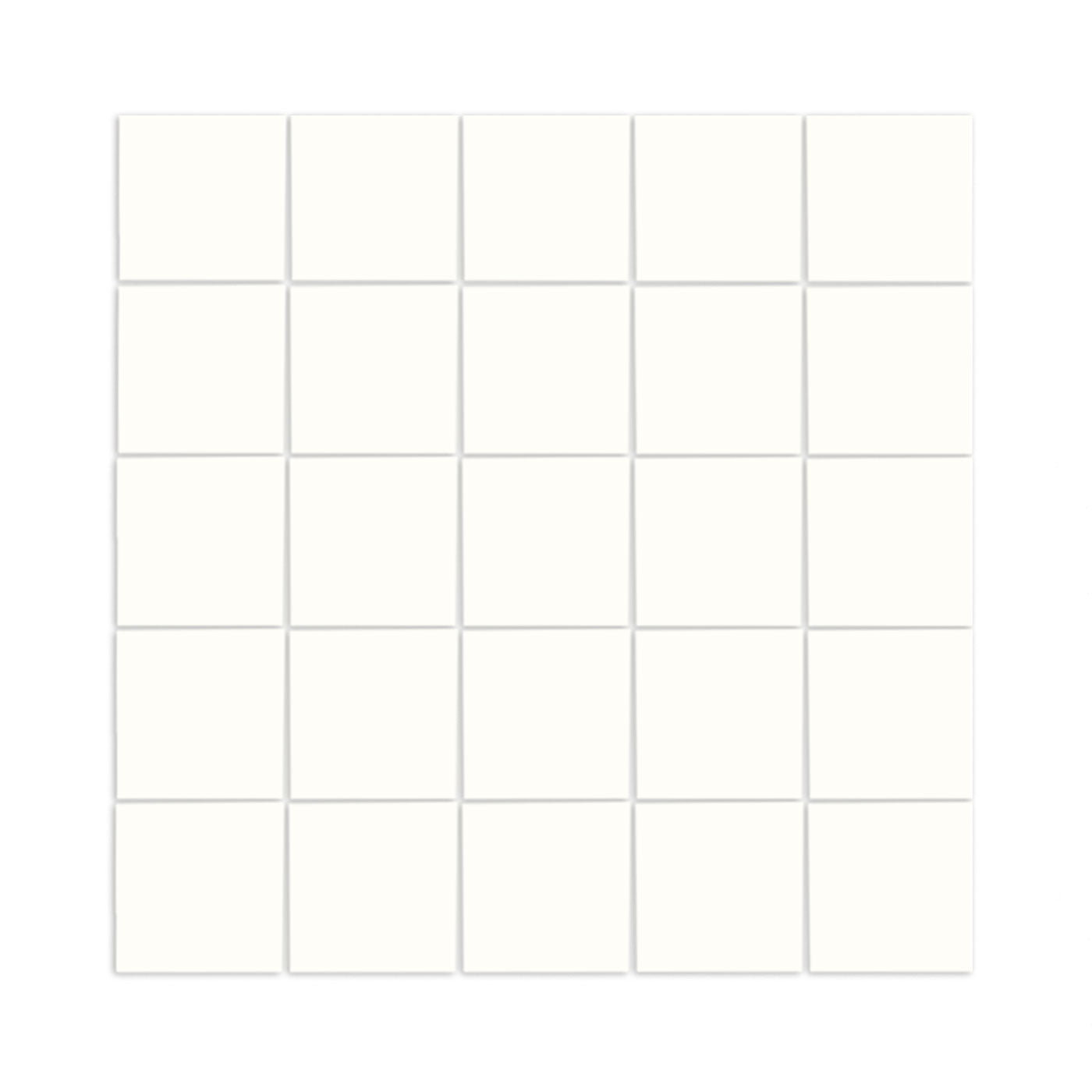 Chalk Matte 2"x2" Square Meshed l Mosaic Tile l Clay Tile l Low ...