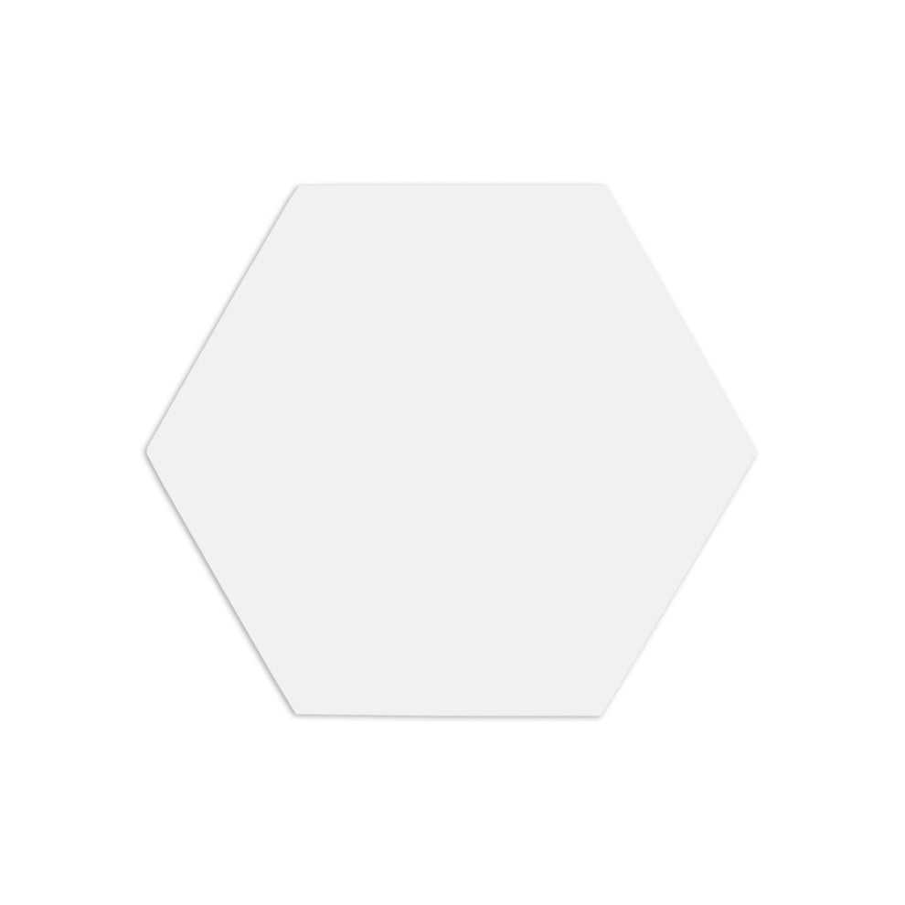 Hexagon Snow 4" l Hexagon Tile l Clay Tile l Low Maintenance Tile ...