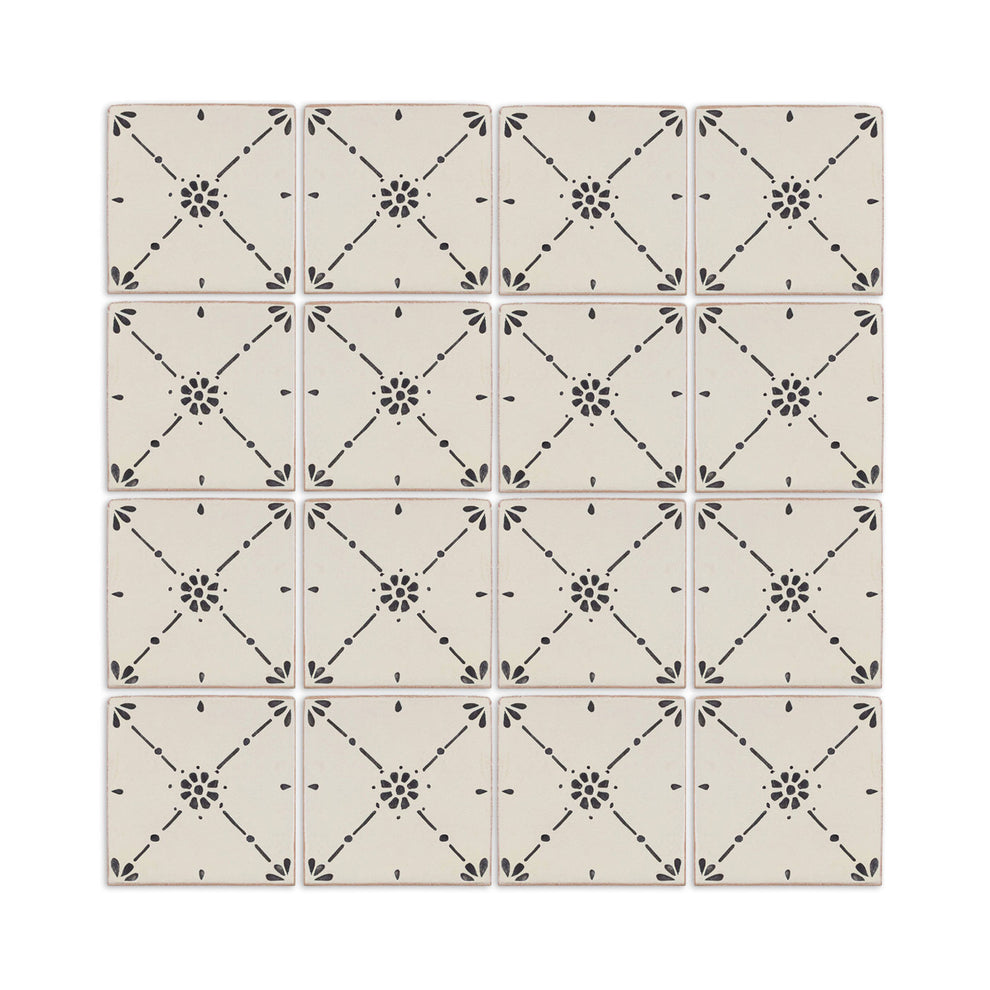Anejo Flecha Tile – Handmade Arrow Motif Clay Tile | Clay Imports