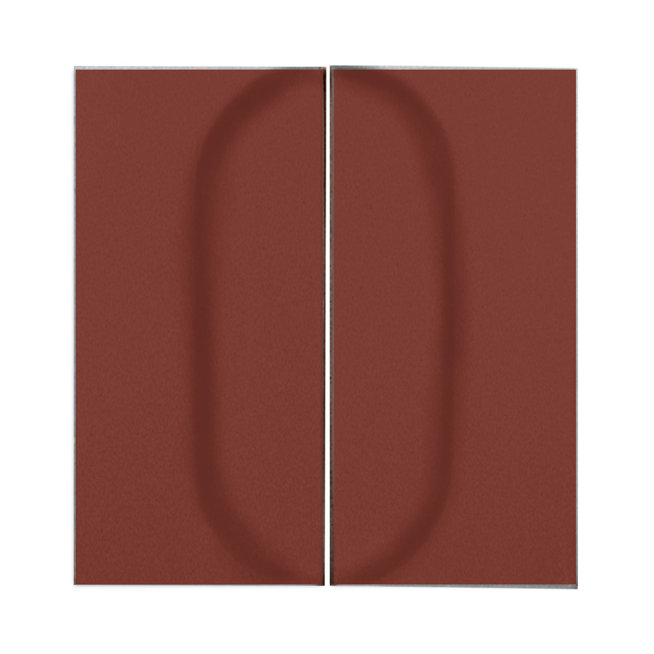 Oval Wild Berry 4"x8" l Dimensional Tile l Clay Tile l Low Maintenance ...