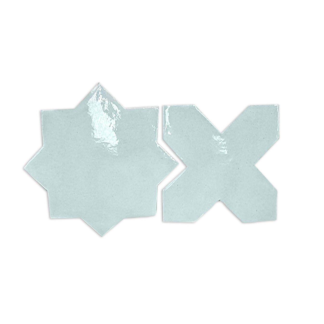 Star & Cross Rain Crackle 5.5" l Star and Cross Tile l Clay Tile l Low ...
