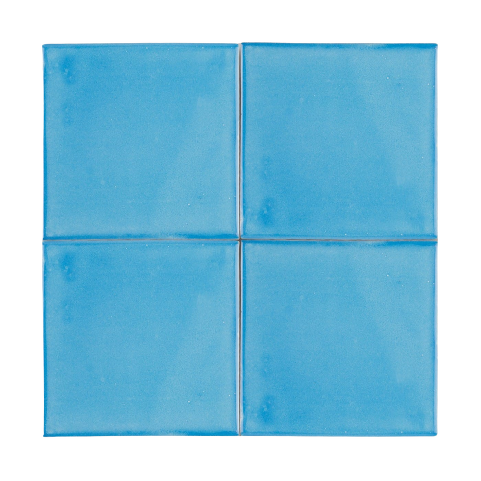 Square Turquoise 8"x8" l Square Tile l Clay Tile l Low Maintenance Tile ...
