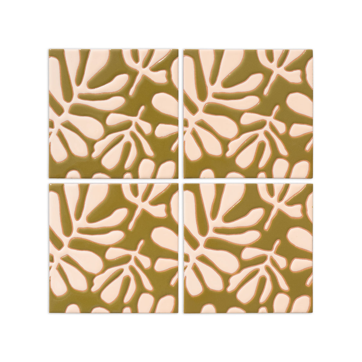 Relief Miti Olive Tile 6" x 6" - Clay Imports Online Store