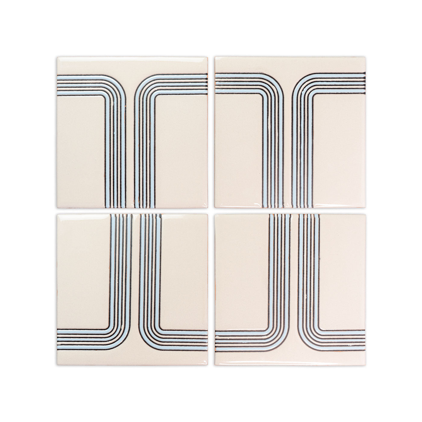 Relief Conectada Cream 6"x6" - Clay Imports Online Store