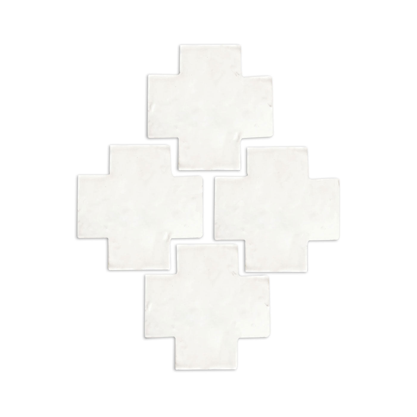 Glazed Swiss Cross Tupelo Blanco 6" - Clay Imports Store