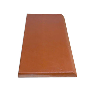 D’Hanis Red Satin Bullnose – Trim for Terracotta Tile | Clay Imports