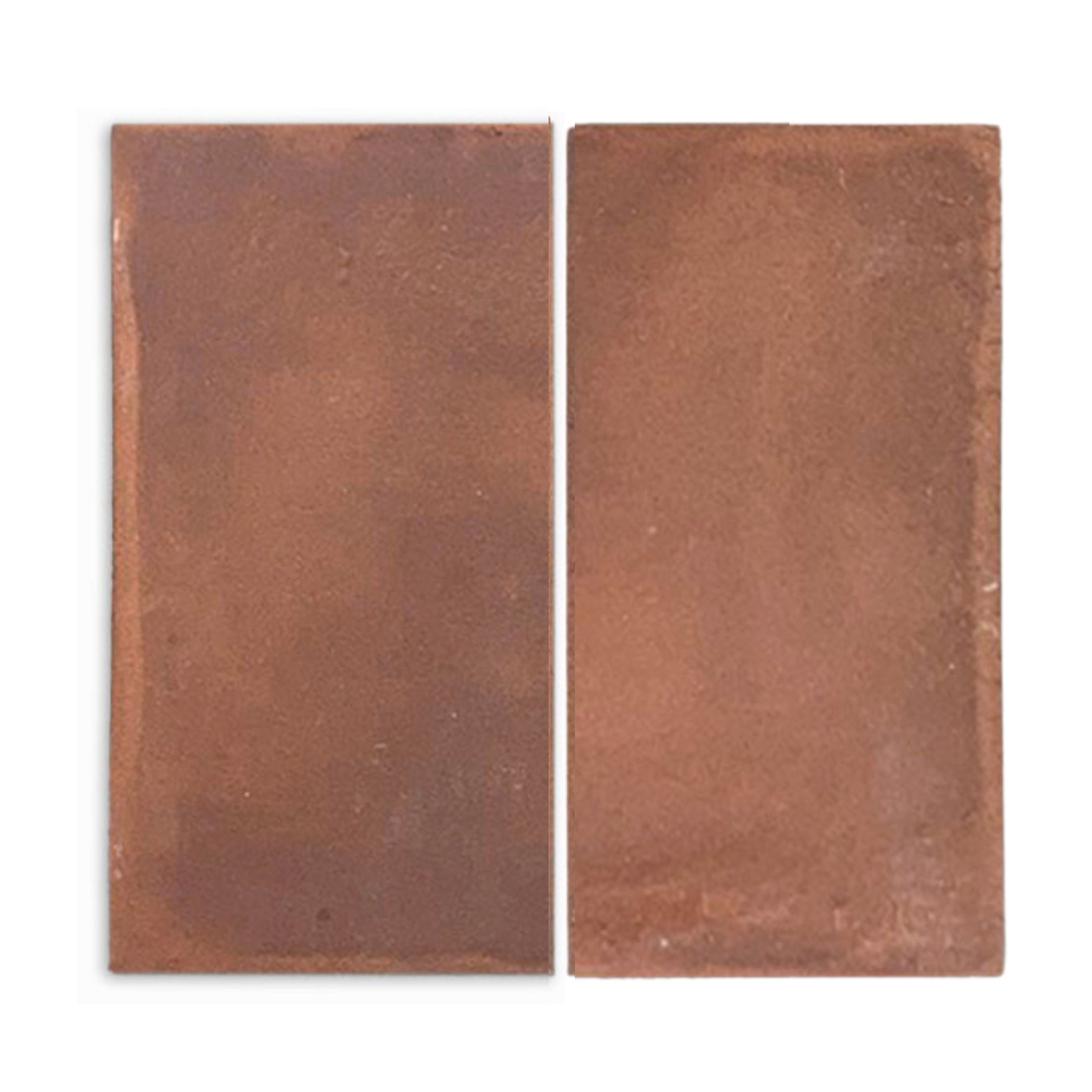 Cotto Umber 6x13 Tile – Rich Brown Matte Clay Tile | Clay Imports