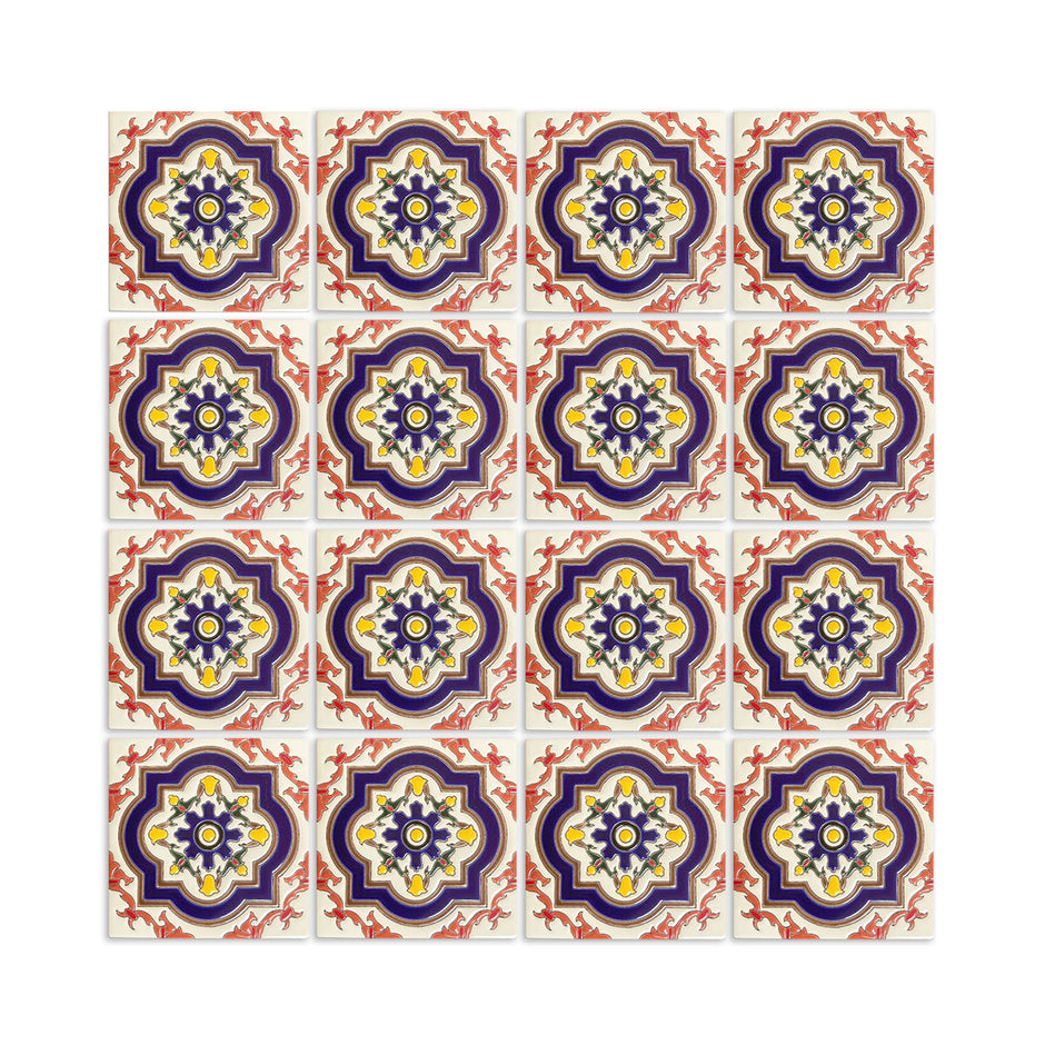 [Bundle] Relief Marco Terracotta Lines 6"x6" | 18 SF – Clay Imports