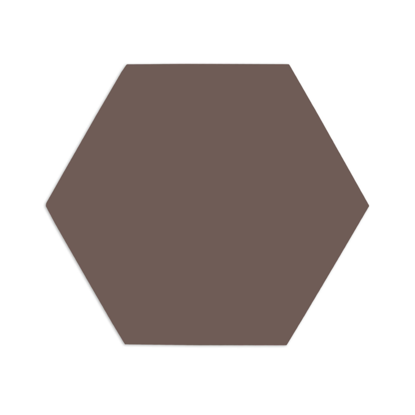 Hexagon Boot Brown 8" l Hexagon Tile l Clay Tile l Low Maintenance Tile ...
