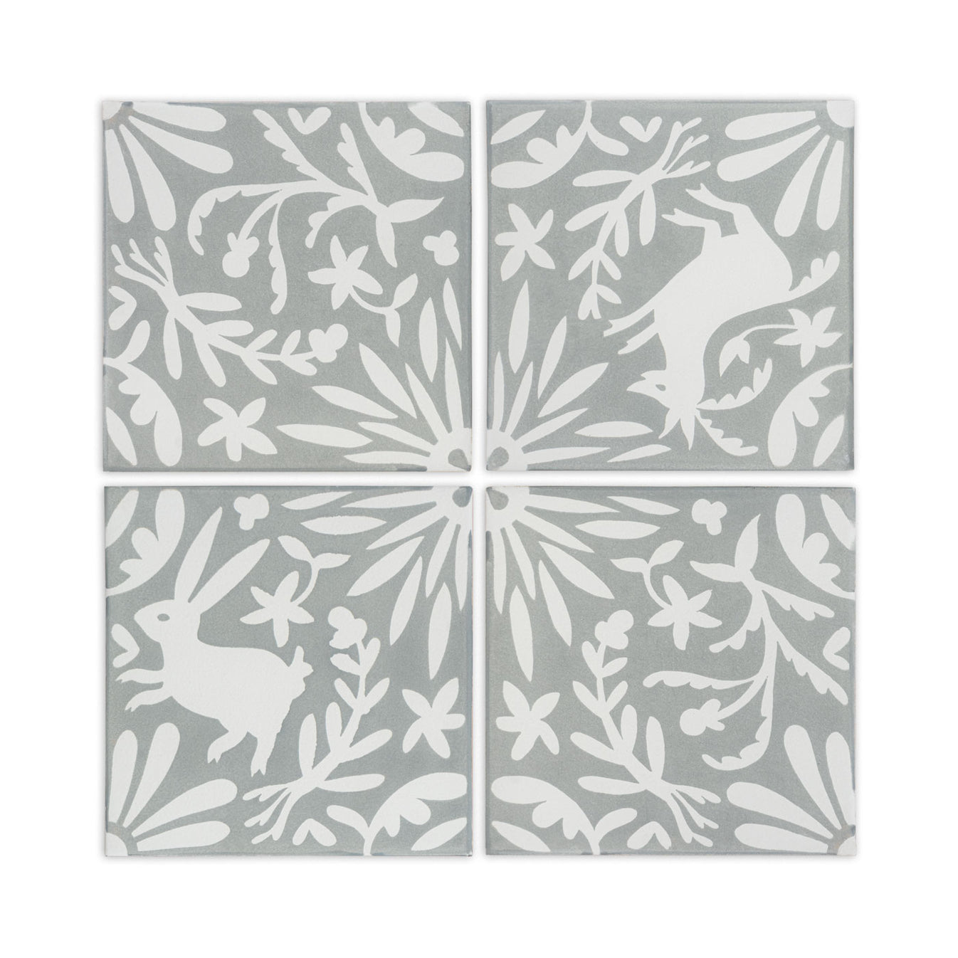 Jardín de Luna Herbs Agave Tile 8" x 8" - Clay Imports Store