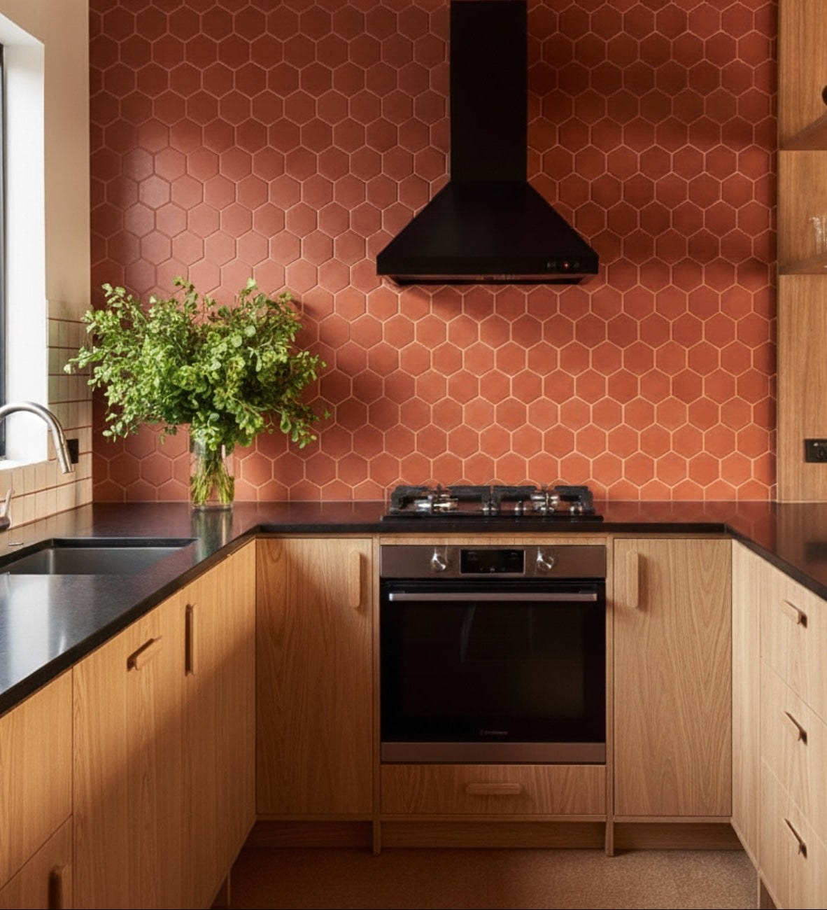 Hexagon Barro 4" l Hexagon Tile l Clay Tile l Low Maintenance Tile ...