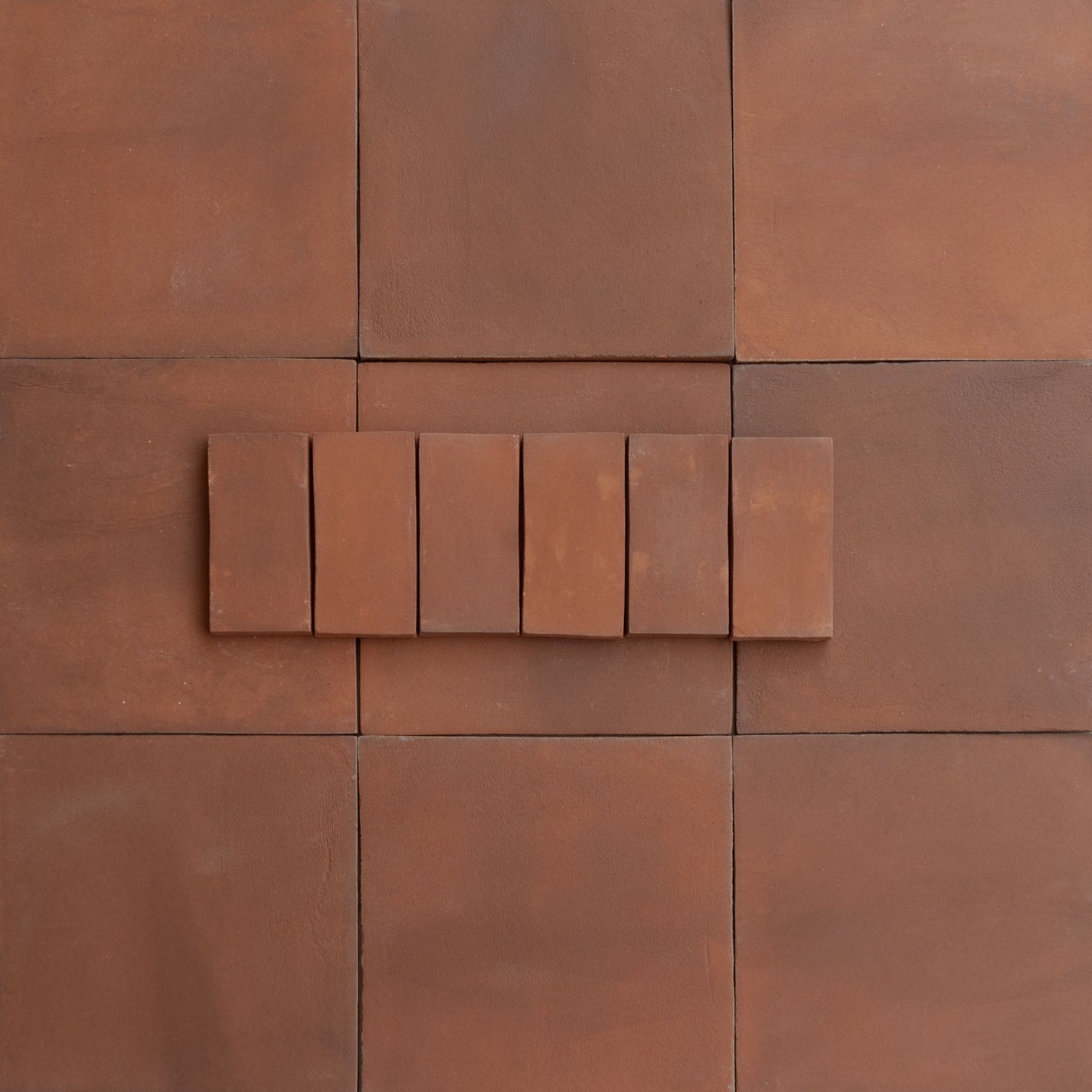 Cotto Tierra Tile Sample – Deep Red Matte Clay Tile | Clay Imports