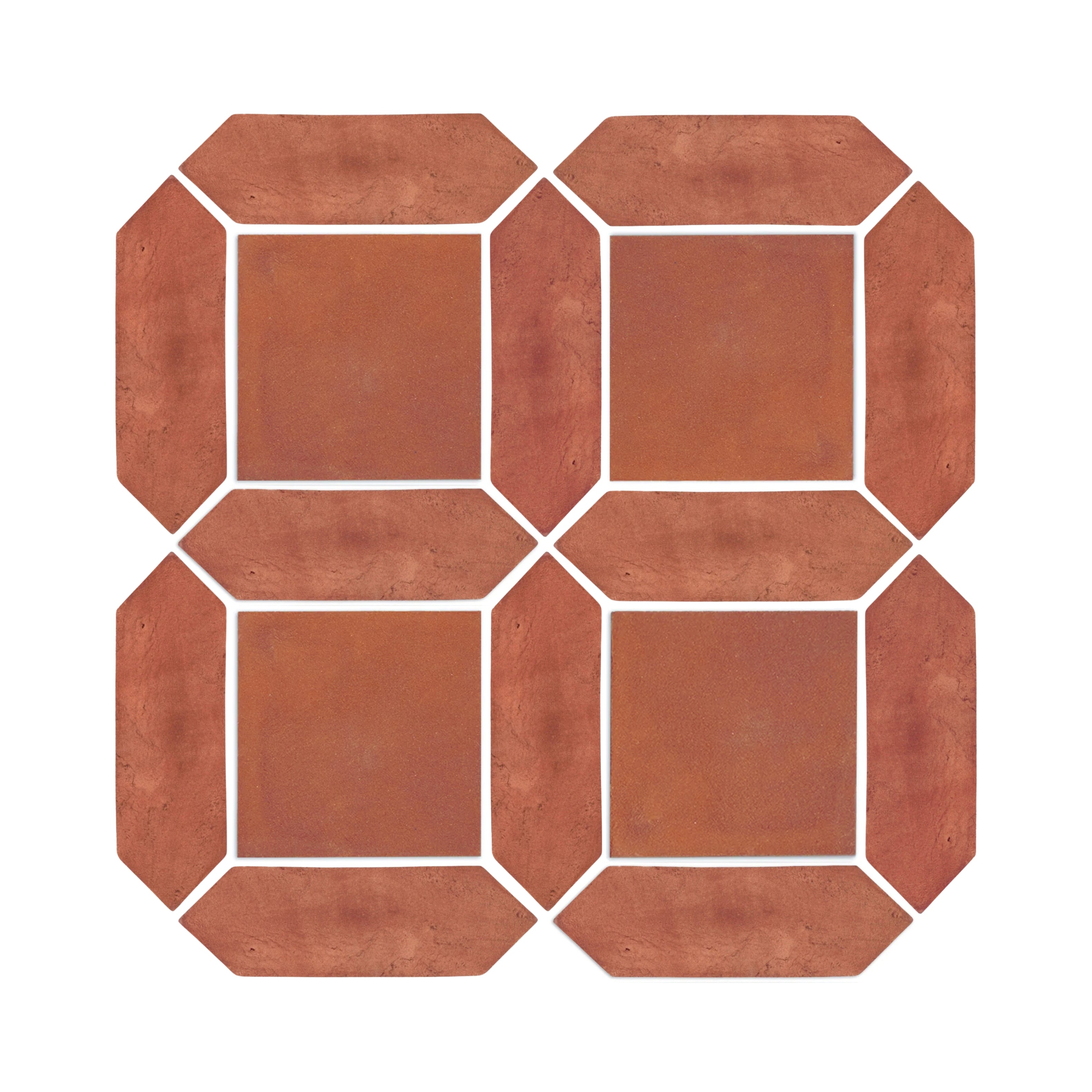 Cotto Tierra Square + Picket Set – Red Terracotta Tile | Clay Imports