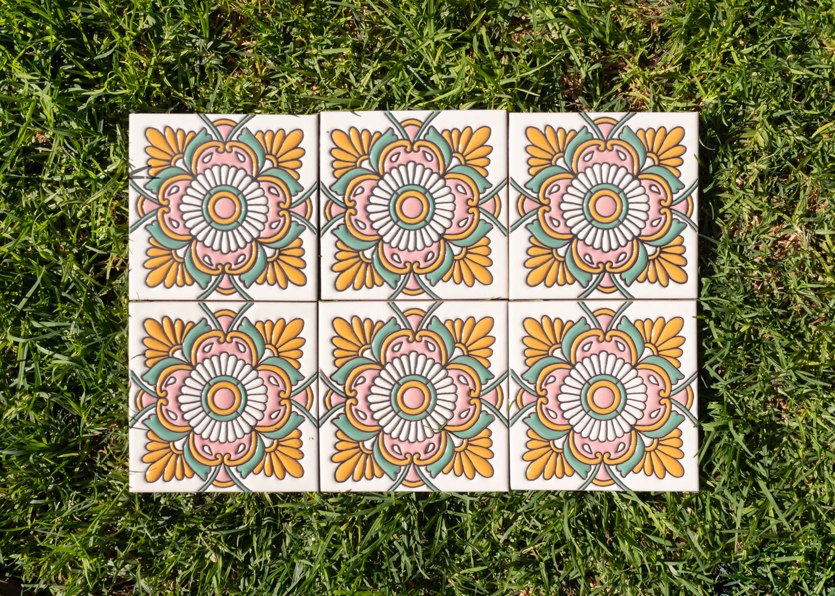 Relief Crisantemo 6" x 6" - Shop Online - Clay Imports Store