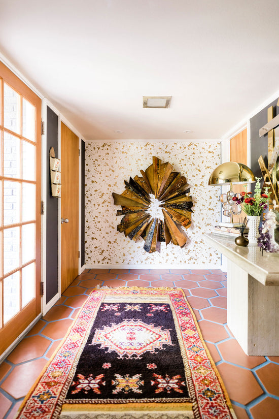 D’Hanis Red Hexagon 12" Tile – Handmade Mid-Century Terracotta | Clay ...