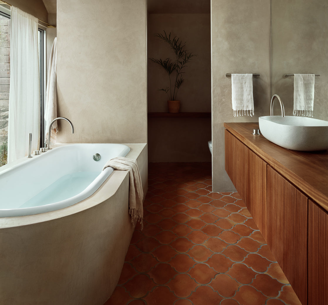 Rombo & Circle Saltillo Terracotta Tile | Clay Imports
