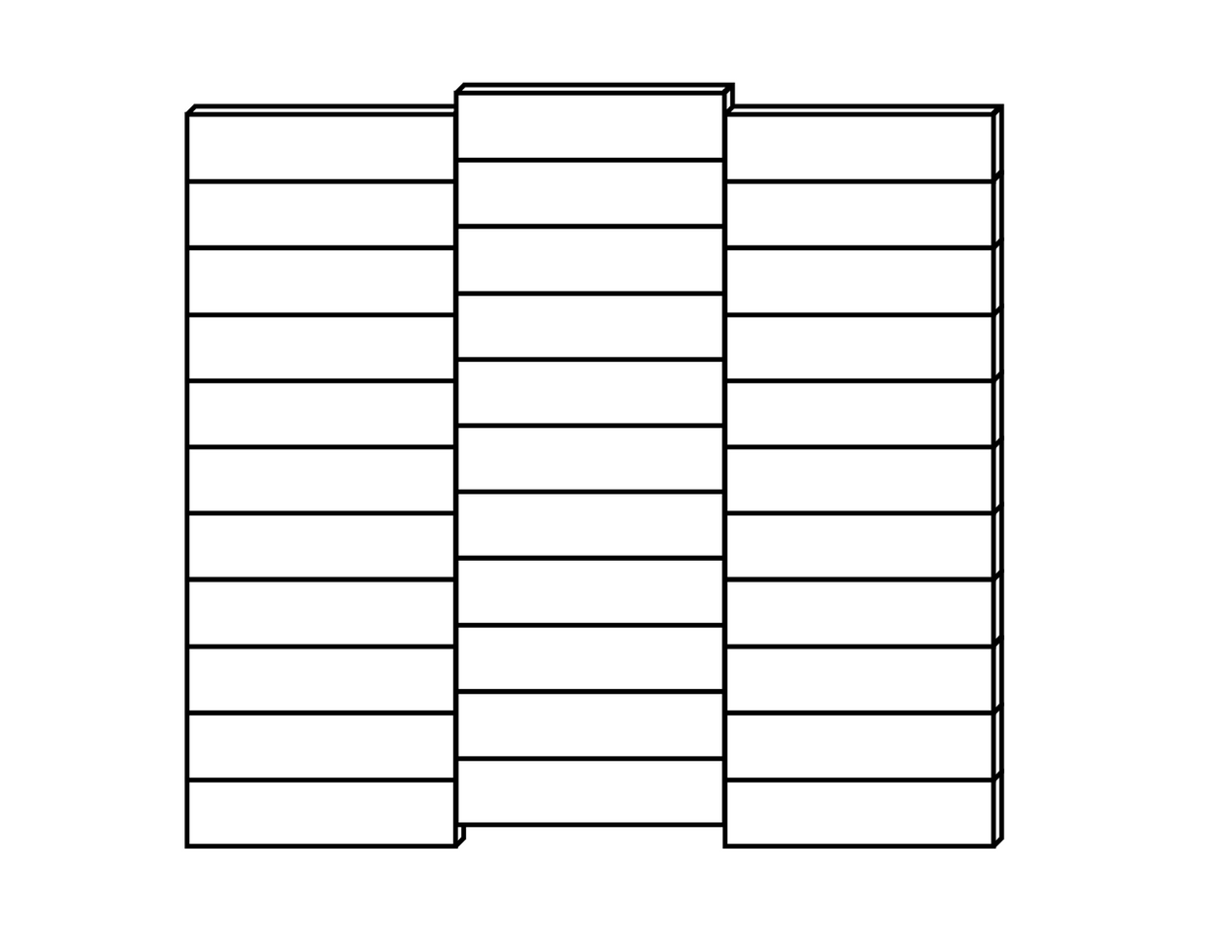 Glazed Thin Brick Twine 2.5" x 8" - Clay Imports Store