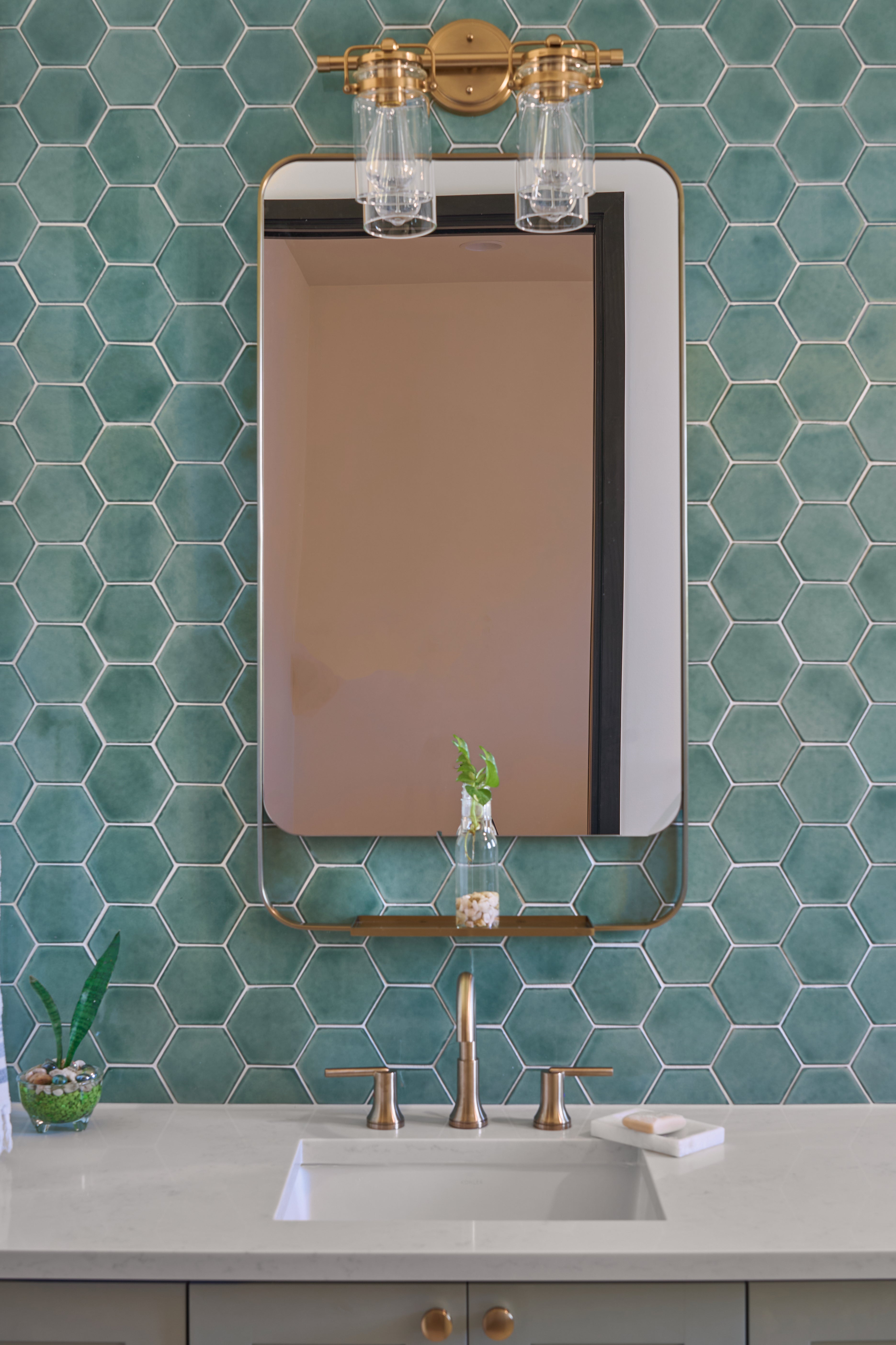 Hexagon Meadow 4" l Hexagon Tile l Clay Tile l Low Maintenance Tile ...