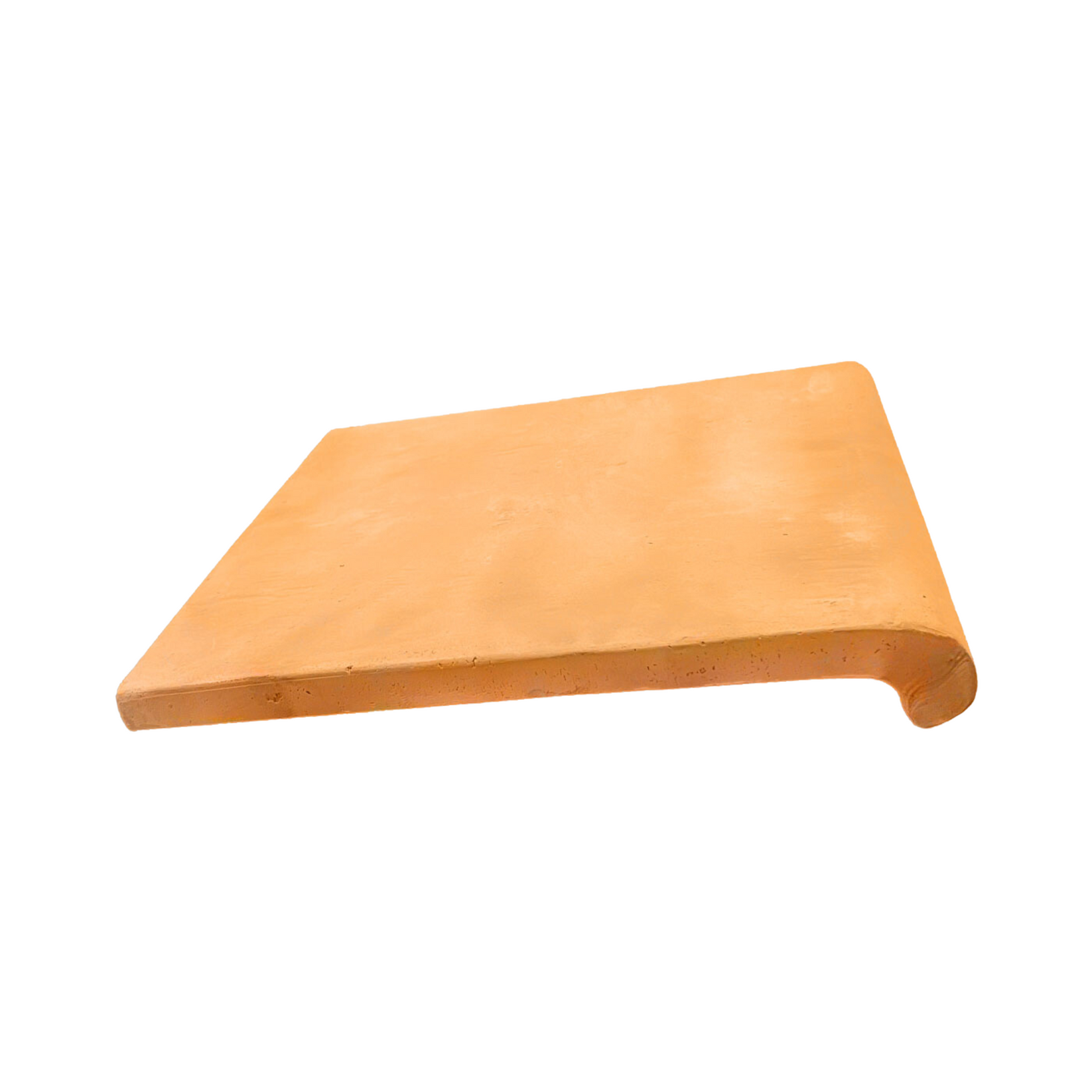 Organic Terracotta Stair Coping 12" x 12" - Clay Imports