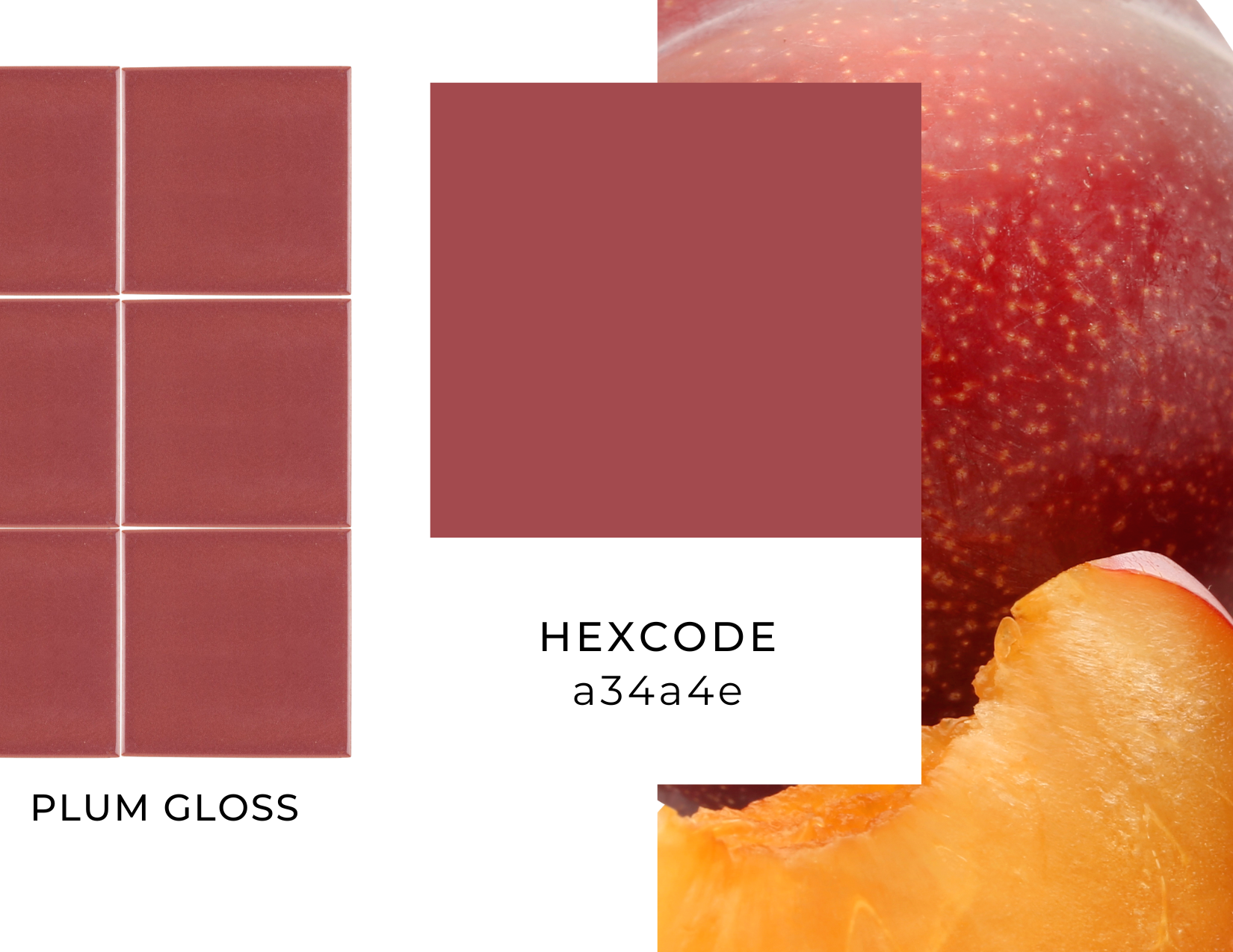 Oval Plum 4"x8" l Dimensional Tile l Clay Tile l Low Maintenance Tile ...