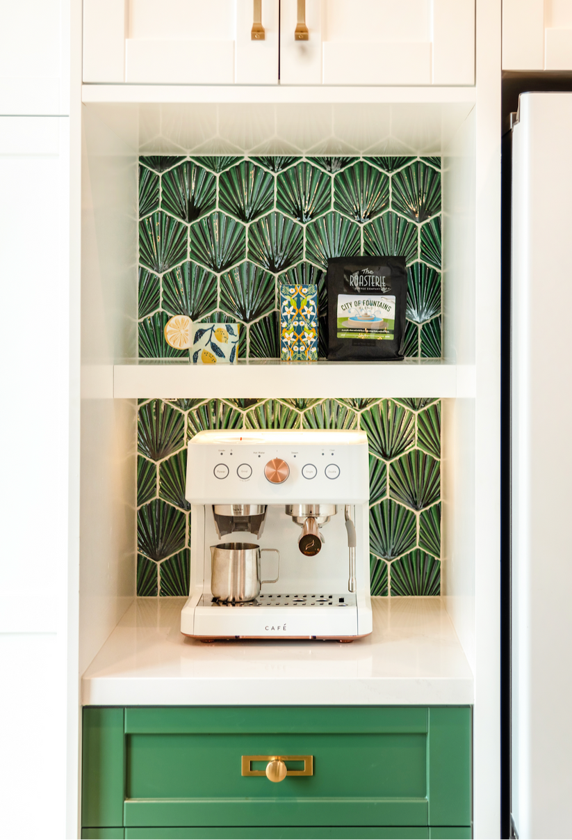 4 inches Hexagonal Tile - Palmas Tile - Unique & 3D Tile - Clay Imports ...