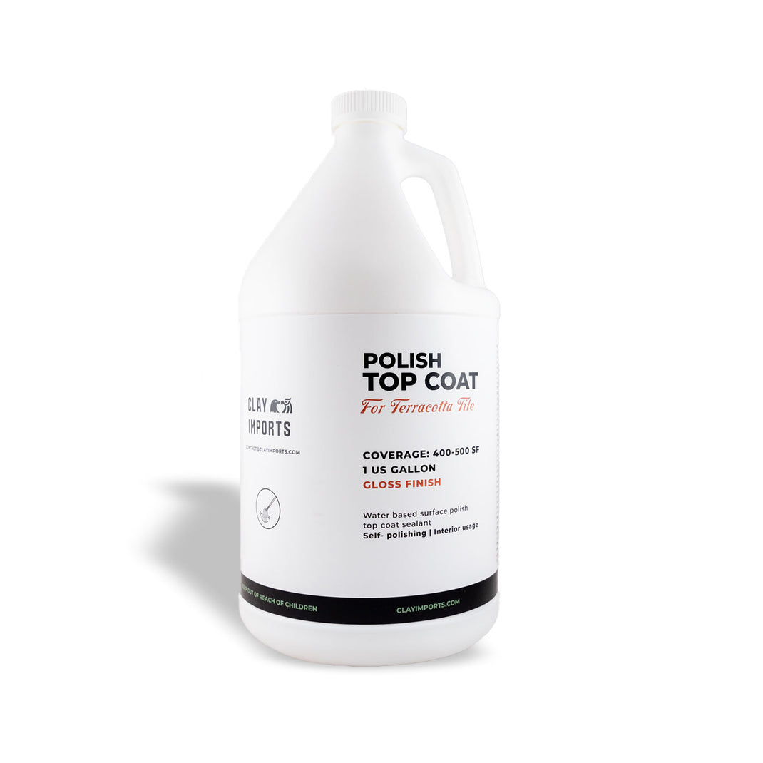 Polish Top Coat Sealer – High Gloss Tile Finish | Clay Imports