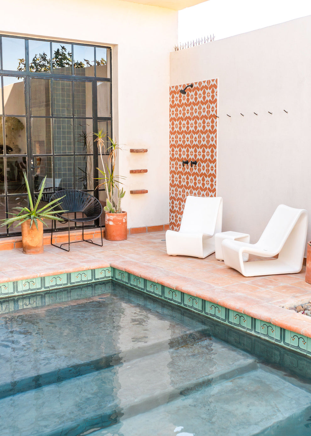 Organic Terracotta 12x12 Coping Tile – Handmade for Indoor or Outdoor ...