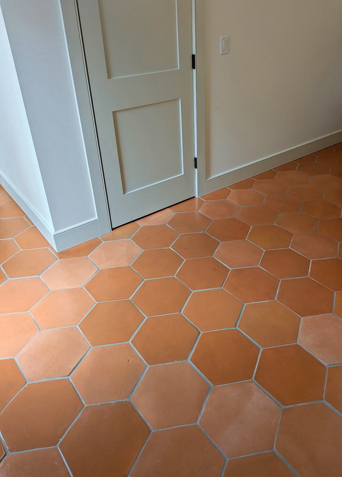 Hexagonal Tile - Pressed Terracotta Red Hexagon 12" - Clay Imports Store