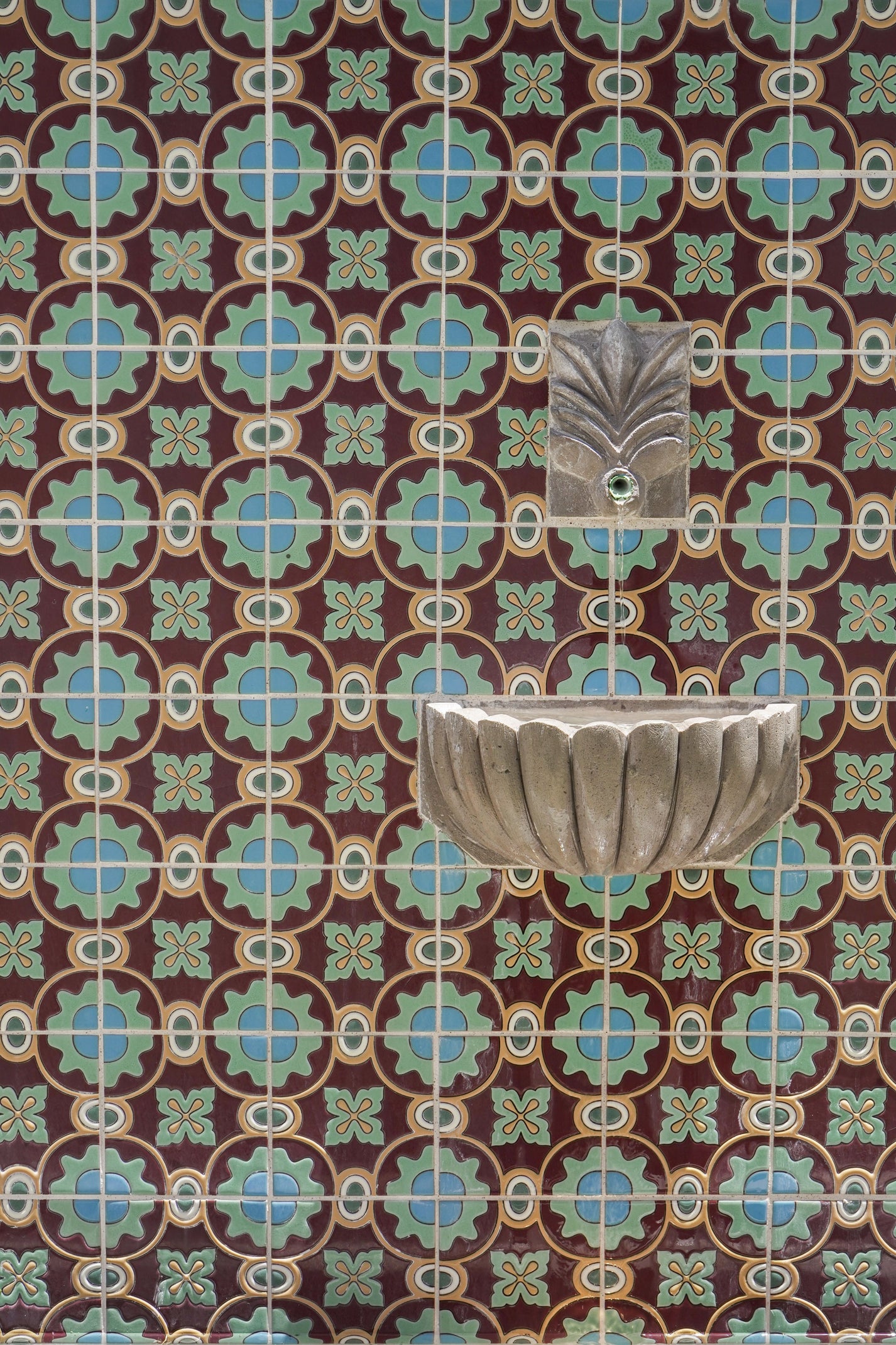 Relief Iris Tile 6"x6" – Artisan Handmade Relief Tile | Clay Imports