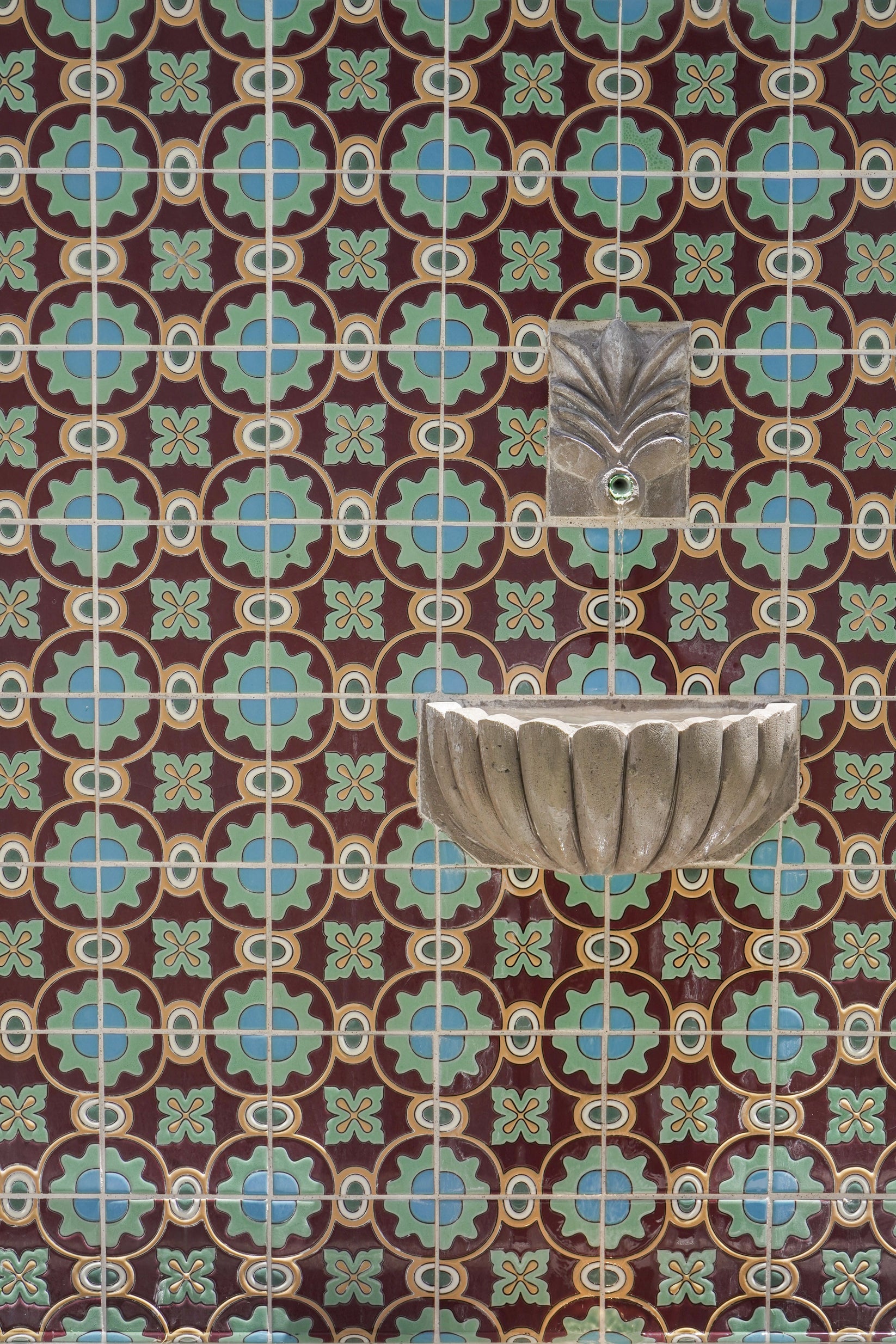 Relief Iris Tile 6"x6" – Artisan Handmade Relief Tile | Clay Imports