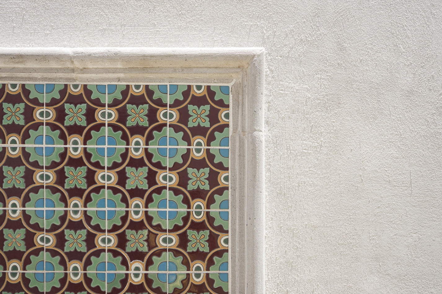 Relief Iris Tile 6"x6" – Artisan Handmade Relief Tile | Clay Imports