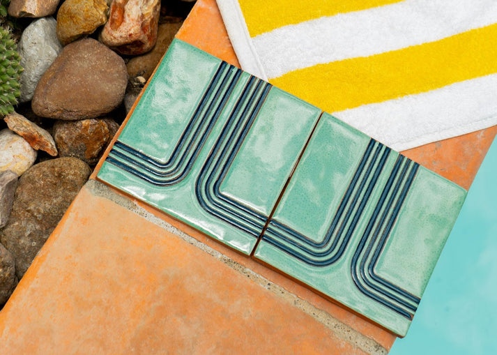 Relief Conectada Jade Pool Waterline - Clay Imports Online Store