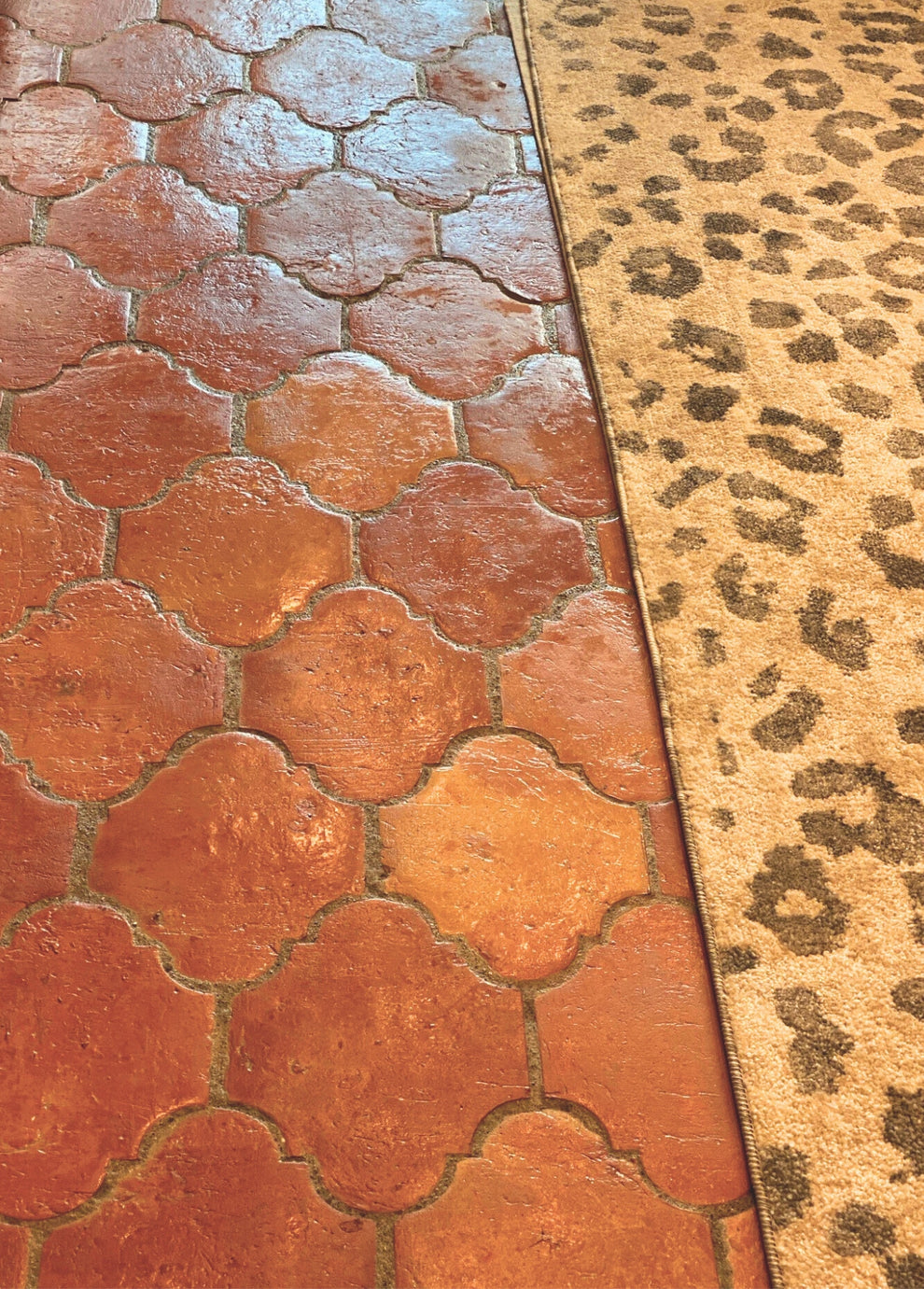 San Felipe 12" Saltillo Tile – Antique Distressed Gloss Terracotta ...