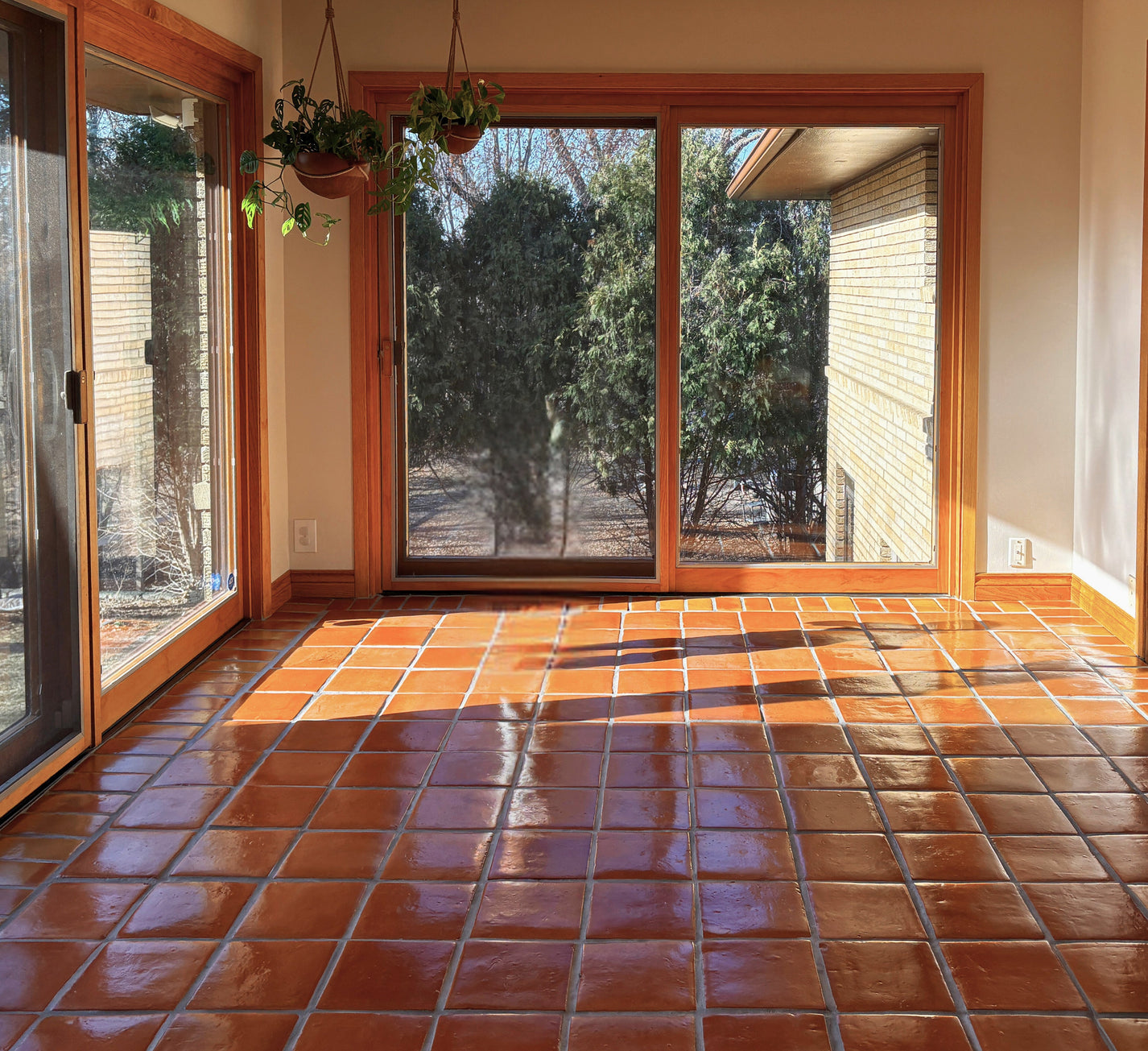 Saltillo Tile 8x8 – Smooth Gloss Handmade Terracotta | Clay Imports