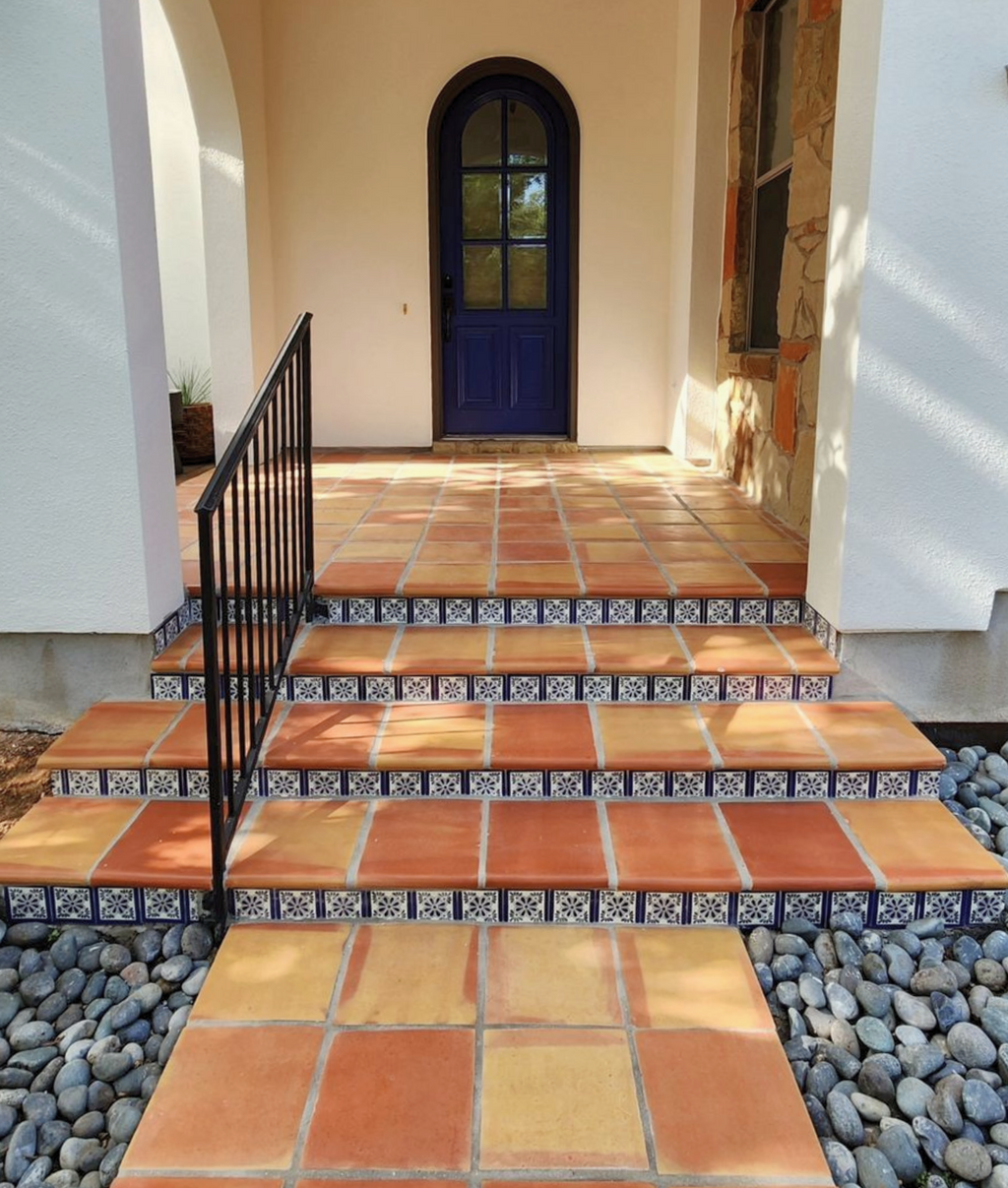 Terracotta Coping Smooth Satin 12" x 12" - Clay Imports