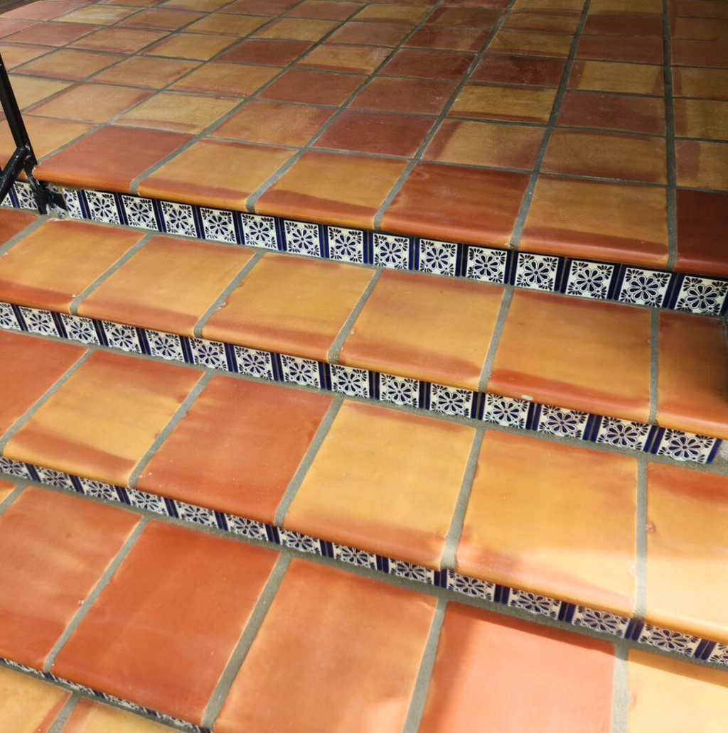 Terracotta Coping Smooth Satin 12" x 12" - Clay Imports