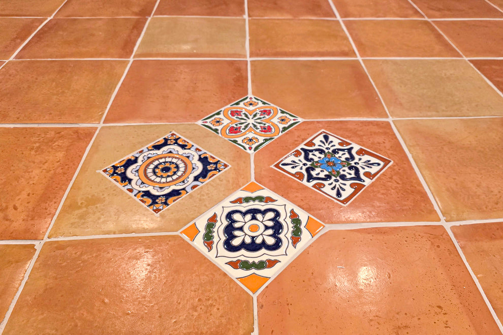 Relief Maravilla Tile 6"x6" – Handmade Ceramic Accent Tile | Clay Imports