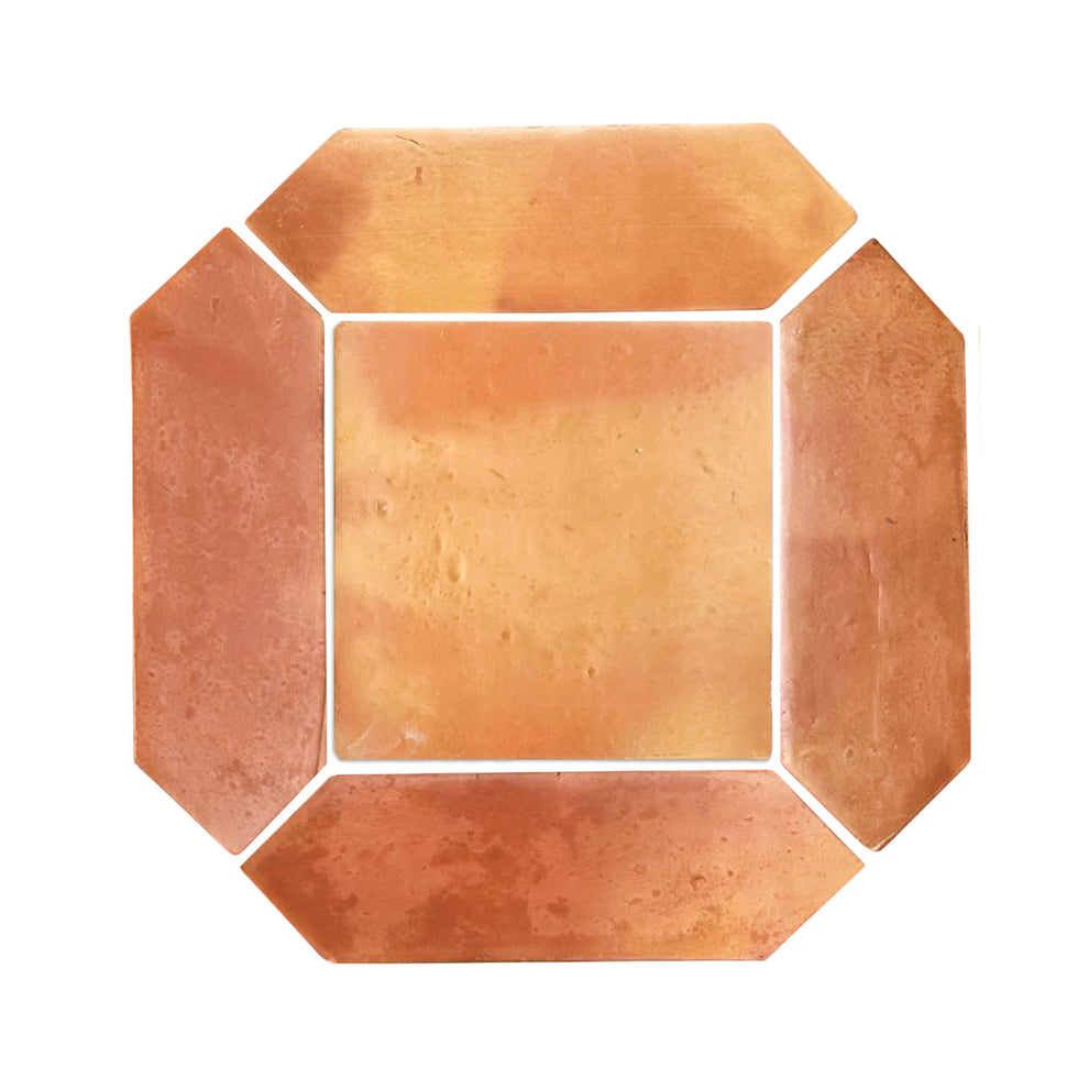 Picket + Square Set – Satin Sealed Saltillo Tile Combo | Clay Imports