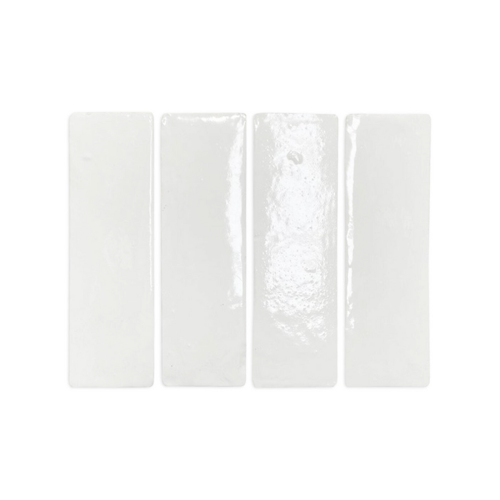 Horizon Rectangle Smooth White Gloss 2" x 6" - Clay Imports Store