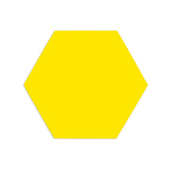 Hexagon Yellow 6" l Hexagon Tile l Clay Tile l Low Maintenance Tile ...
