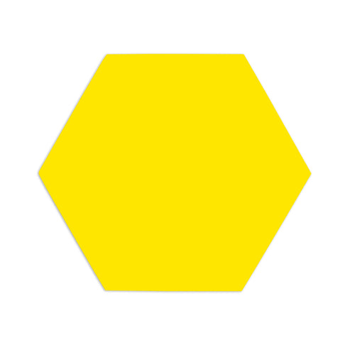 Hexagon Yellow 8" l Hexagon Tile l Clay Tile l Low Maintenance Tile ...